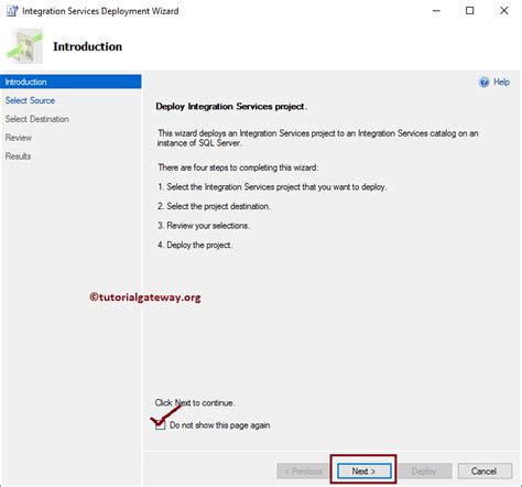 Deploy SSIS Package Using SQL Server