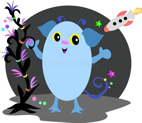 Alien Mouse Stock Vector Illustration Of Stars Whimsical 11251245