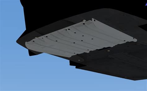 🚁 Ground Effect Rear Underbody Diffuser Venturi Effect・ Stl File For 3d