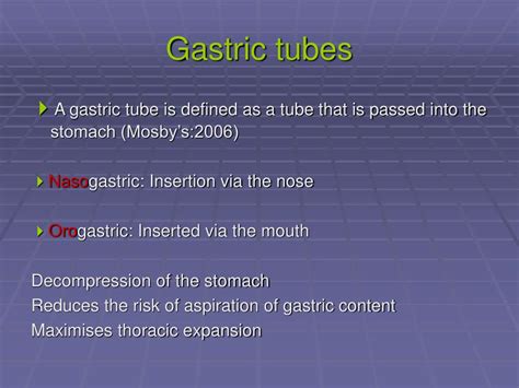 Ppt Gastric Tube Placement Powerpoint Presentation Free Download