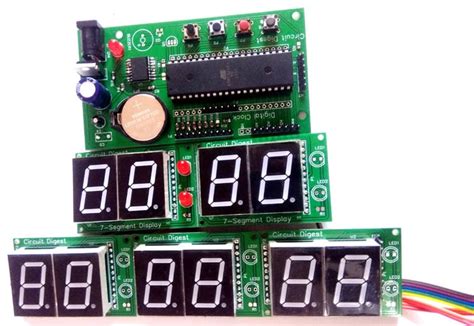 Digital Wall Clock On Pcb Using Avr Microcontroller Atmega16 And Ds3231 Rtc