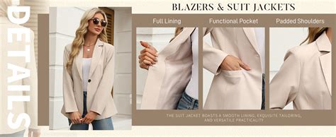 Elleven Blazers For Women Business Casual Work Office Long Sleeve