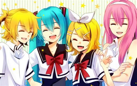 Garihi Hatsune Miku Kagamine Len Kagamine Rin Megurine Luka