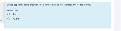 Solved Series Capacitor Compensation In Transmission Line
