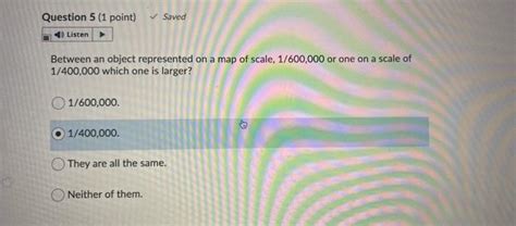 Solved Question 5 (1 point) Saved Listen Between an object | Chegg.com
