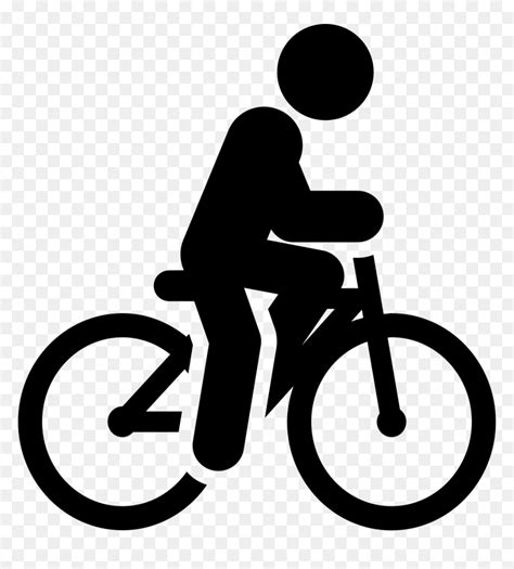 Bicycle Man On Cycle Icon Png Transparent Png Vhv