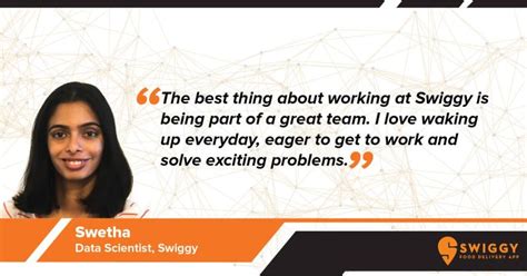 Swiggy On Linkedin Meet Swetha From The Data Science Team At Swiggy