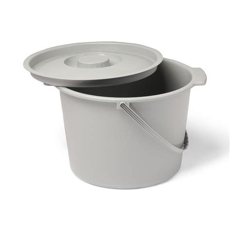 Medline Commode Buckets With Lid And Handle Medline