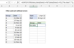 Excel FILTER Function Exceljet