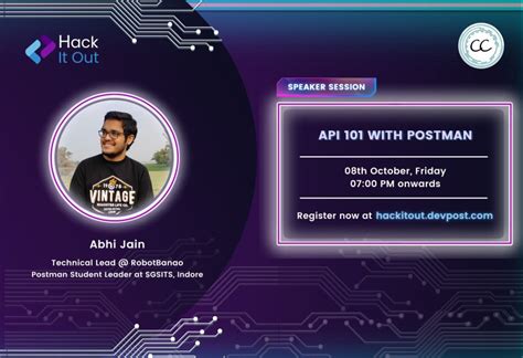 Abhi Jain On Linkedin Glad To Share That I Will Be Speaking In Hackitout Speaker Series