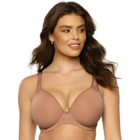 Felina Paramour Amaranth Plush T Shirt Bra Wsheer Details Rose Tan