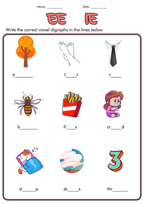 Printable Vowel Digraph Charts Free Printable Charts