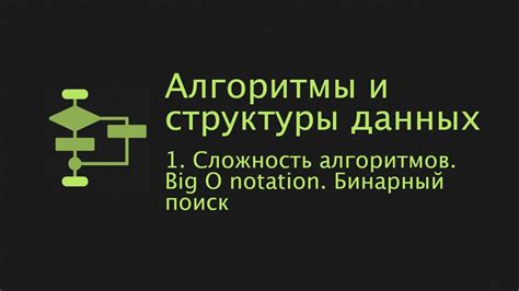 АиСД 2023 1 Сложность алгоритмов Big O Notation Бинарный поиск Youtube