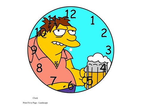 The Simpsons Clock Insert