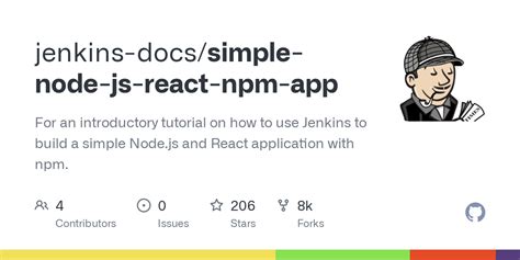GitHub Jenkins Docs Simple Node Js React Npm App For An Introductory Tutorial On How To Use