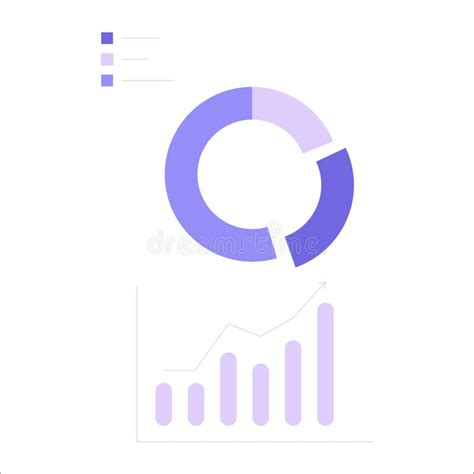 Circular Chart With Bar Graph In Flat Vector Illustration Symbolizing Data Analytics Statistics