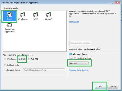 Getting Started With Aspnet Mvc First Application Step By Step