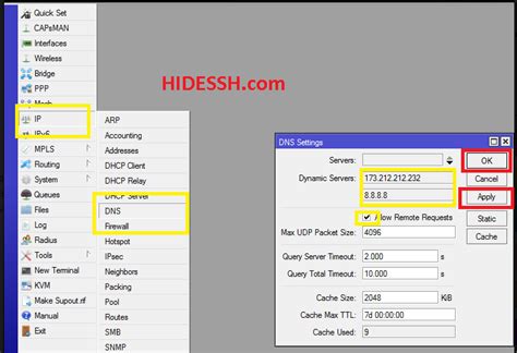 2 Cara Mudah Setting Dns Pada Routerboard Mikrotik Hidessh