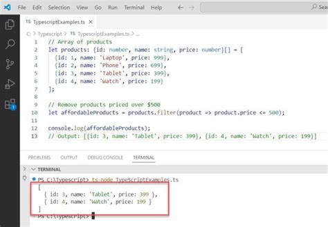 How To Remove Items From Arrays In Typescript