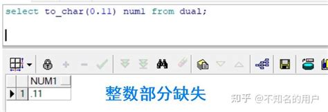 问题and解决办法——oracle数据库数值使用tochar后整数部分缺失 知乎