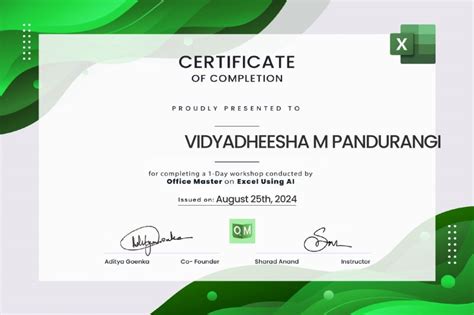 Vidyadheesham Pandurangi On Linkedin Excel Ai Chatgpt Dataanalysis Officemaster