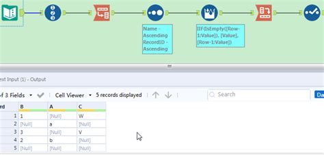 solved fill the null cells to the value above alteryx community