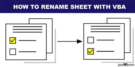How To Rename Sheet With Vba In Microsoft Excel Tpoint Tech
