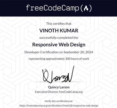 Vinoth Kumar On Linkedin Im Happy To Share That Ive Obtained A New