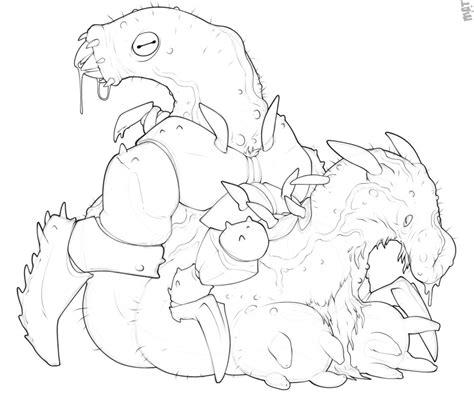 rule 34 after transformation arthropod bodily fluids feral grub