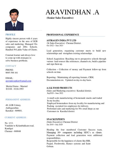 Naukri Aravindhana 4y 8m Pdf Sales Marketing