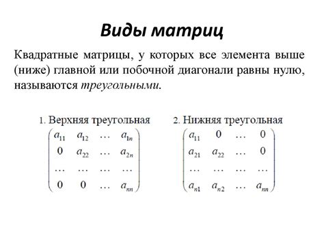 Матрицы, их виды. Линейные и нелинейные операции над матрицами - online ...