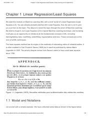 Linear Regression Least Squares Introduction To Machine Course Hero