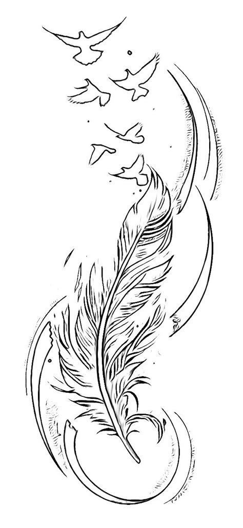Feather Tattoo Design