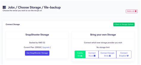 How To Backup File To Snapshooter Storage Snapshooter Tutorials