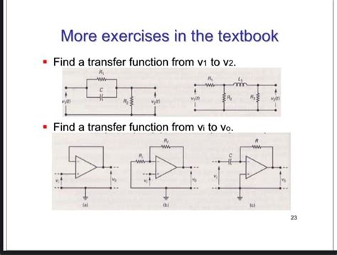 More Exercises In The Textbook Find A Transfer