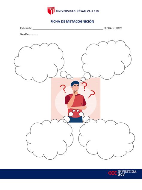 Ficha De Metacognicion Meteodologia Pdf