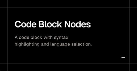 Code Block Nodes Plate