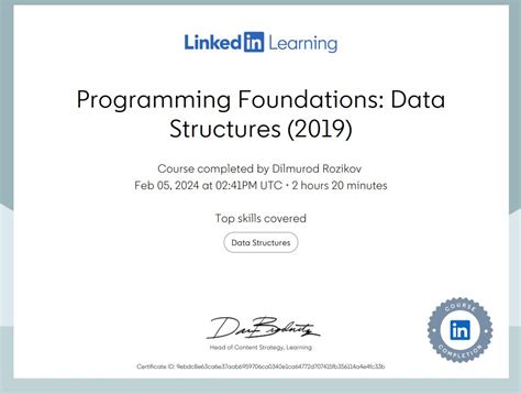 Dilmurod Rozikov On Linkedin Just Finished Some Linkedin Learning