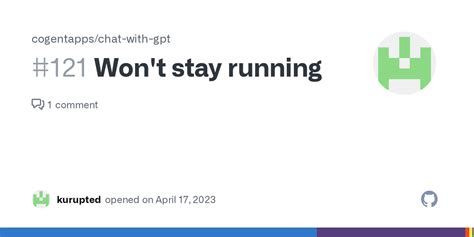 Won T Stay Running Issue Cogentapps Chat With Gpt GitHub