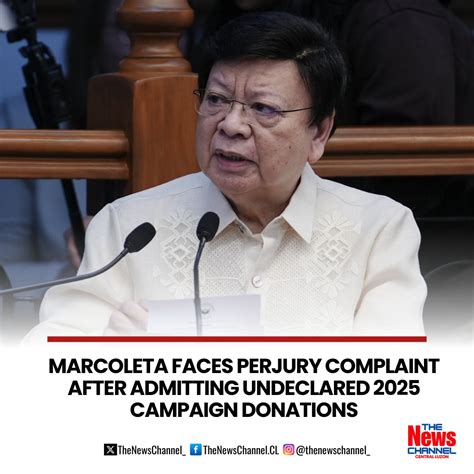 The News A Perjury Complaint Has Been Filed Before The Office Of The