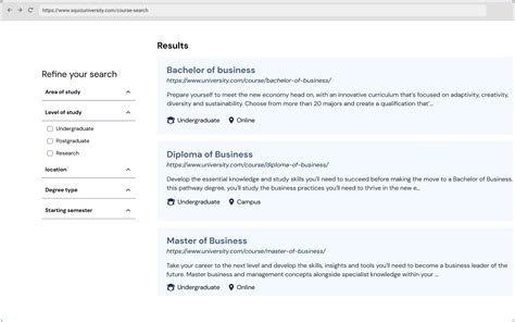 Faceted Navigation Squiz