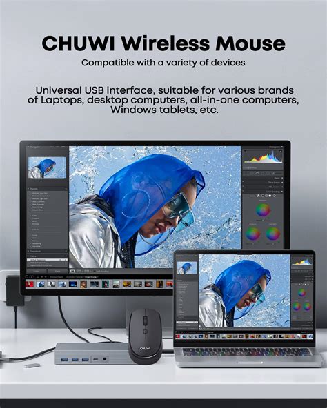 Chuwi Wireless Mouse 2 4ghz Usb Computer Mouse 1600