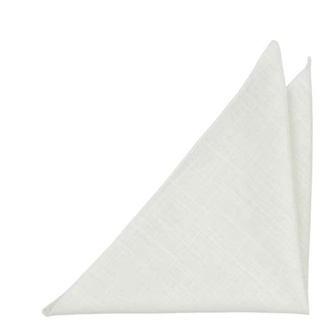 Handkerchief White Cottonlinen Mix With Crisscross Structure