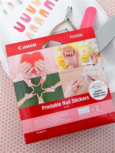 How To Print Your Own Nail Stickers With Canon - Something Turquoise