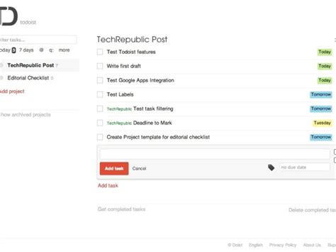 Todoist Project Templates Todoist Project Templates Gallery Template Design Ideas Williamson