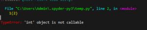 SOLVED TypeError Int Object Is Not Callable Python Pool