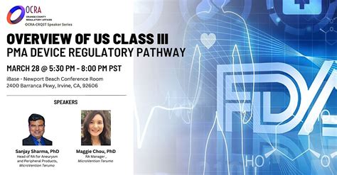 Overview Of Us Class Iii Pma Device Regulatory Pathway Ibase Newport Beach Conference Room