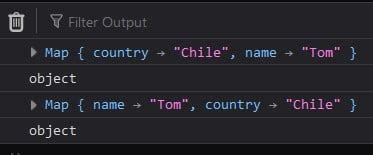 JavaScript Map Initialize With Values Code