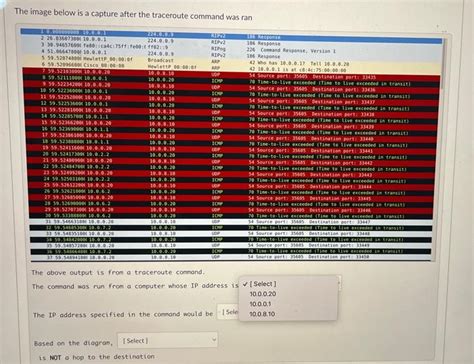 Solved The Image Below Is A Capture After The Traceroute