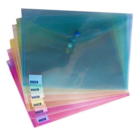 Extend Button File 150mic A4 Blue